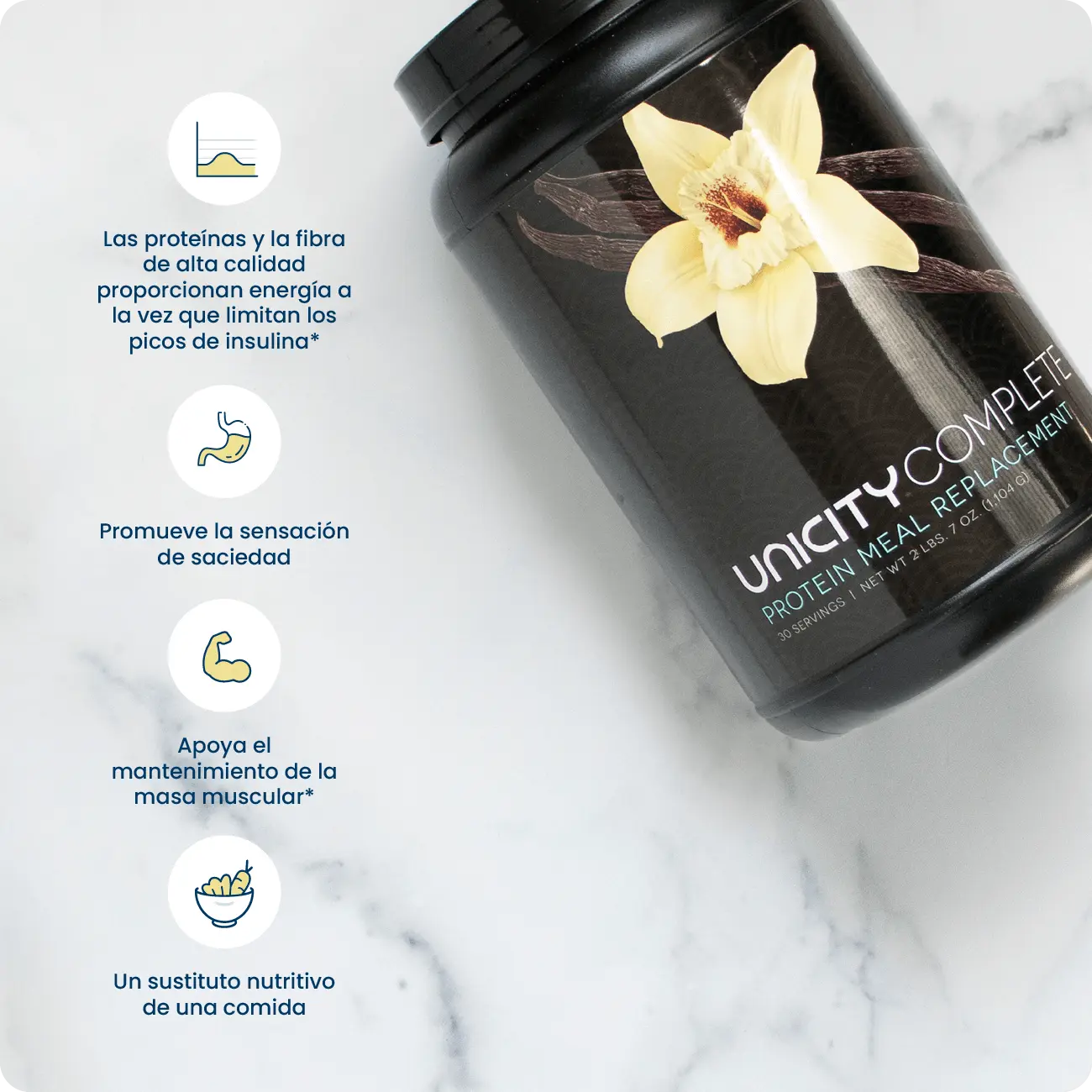 Complete—Proteína en polvo sustituto de comidas de primer nivel | Unicity