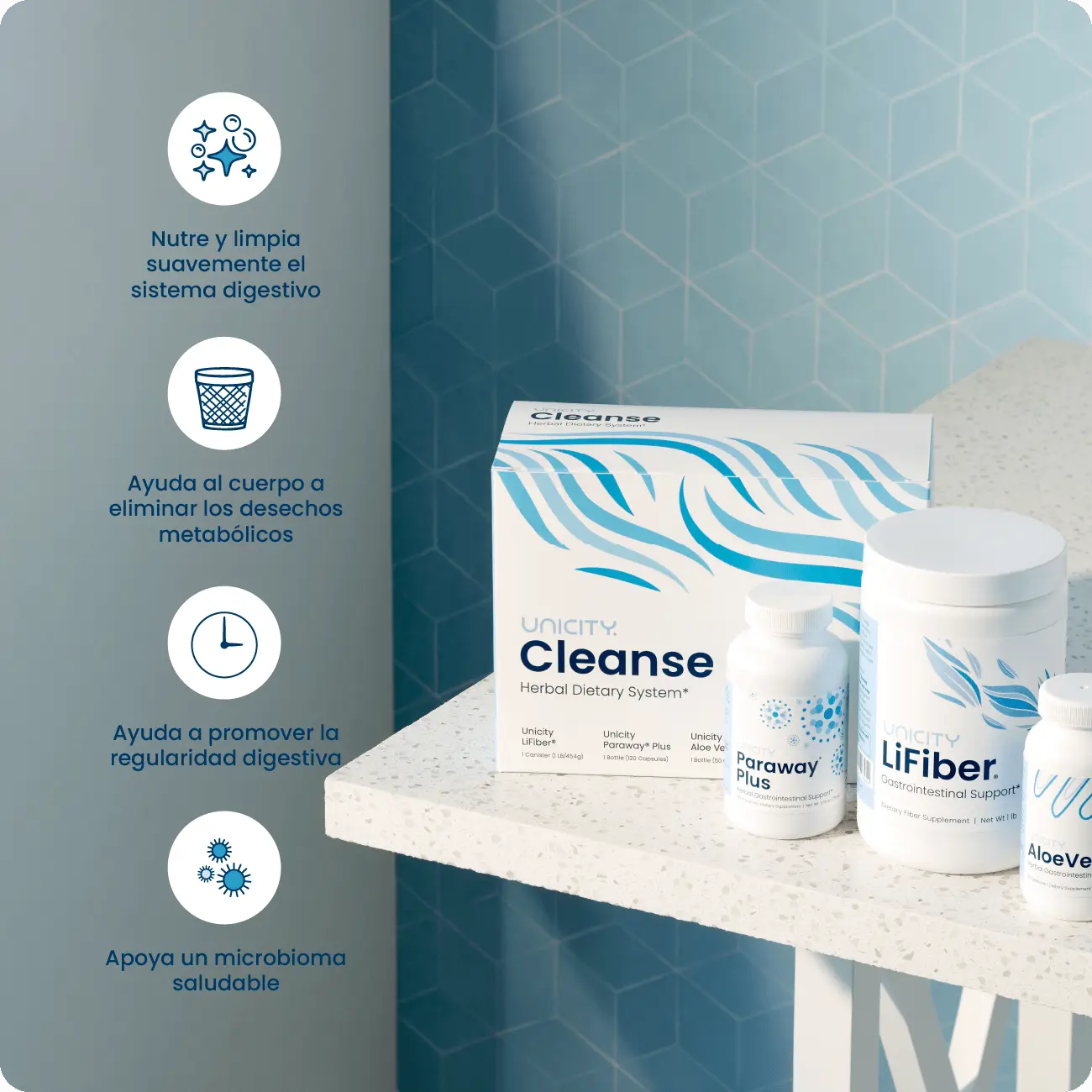 Cleanse | Detox Digestivo de 30 Días y Soporte para el Microbioma | Unicity