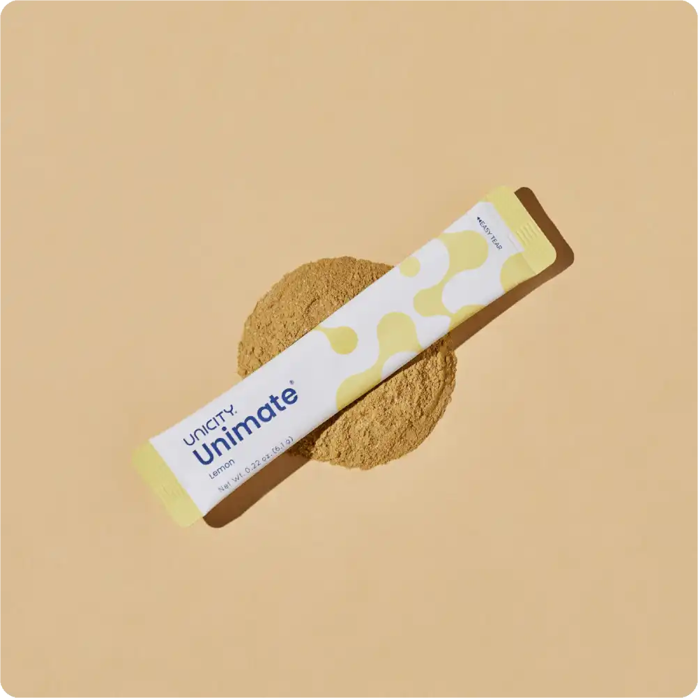 Stick pack of Unimate on powder