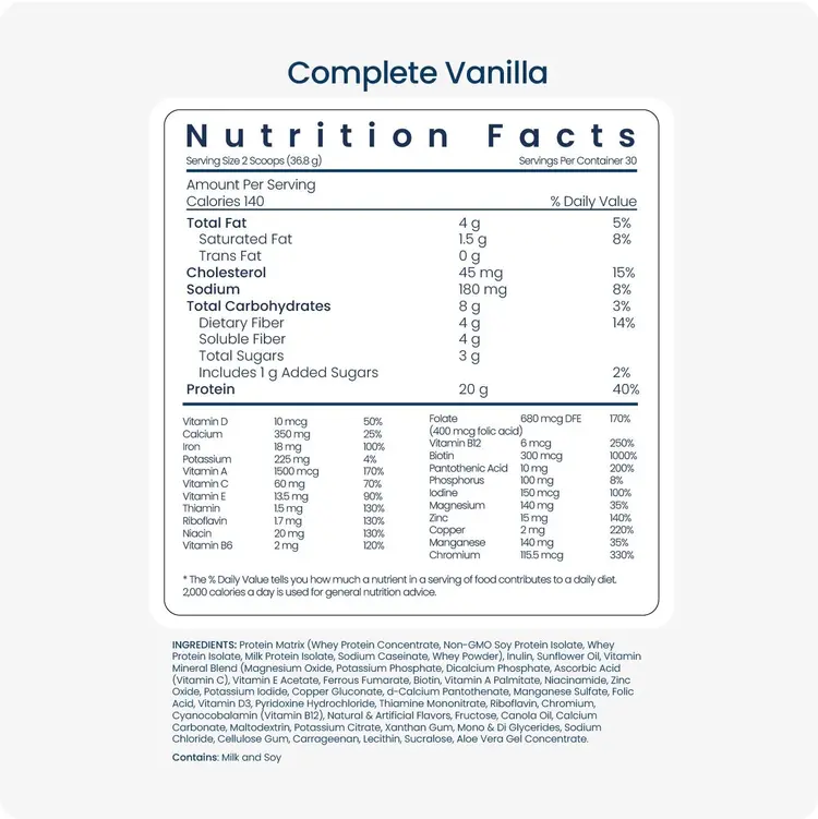 Complete | A Top-tier Meal Replacement Protein Powder | Unicity