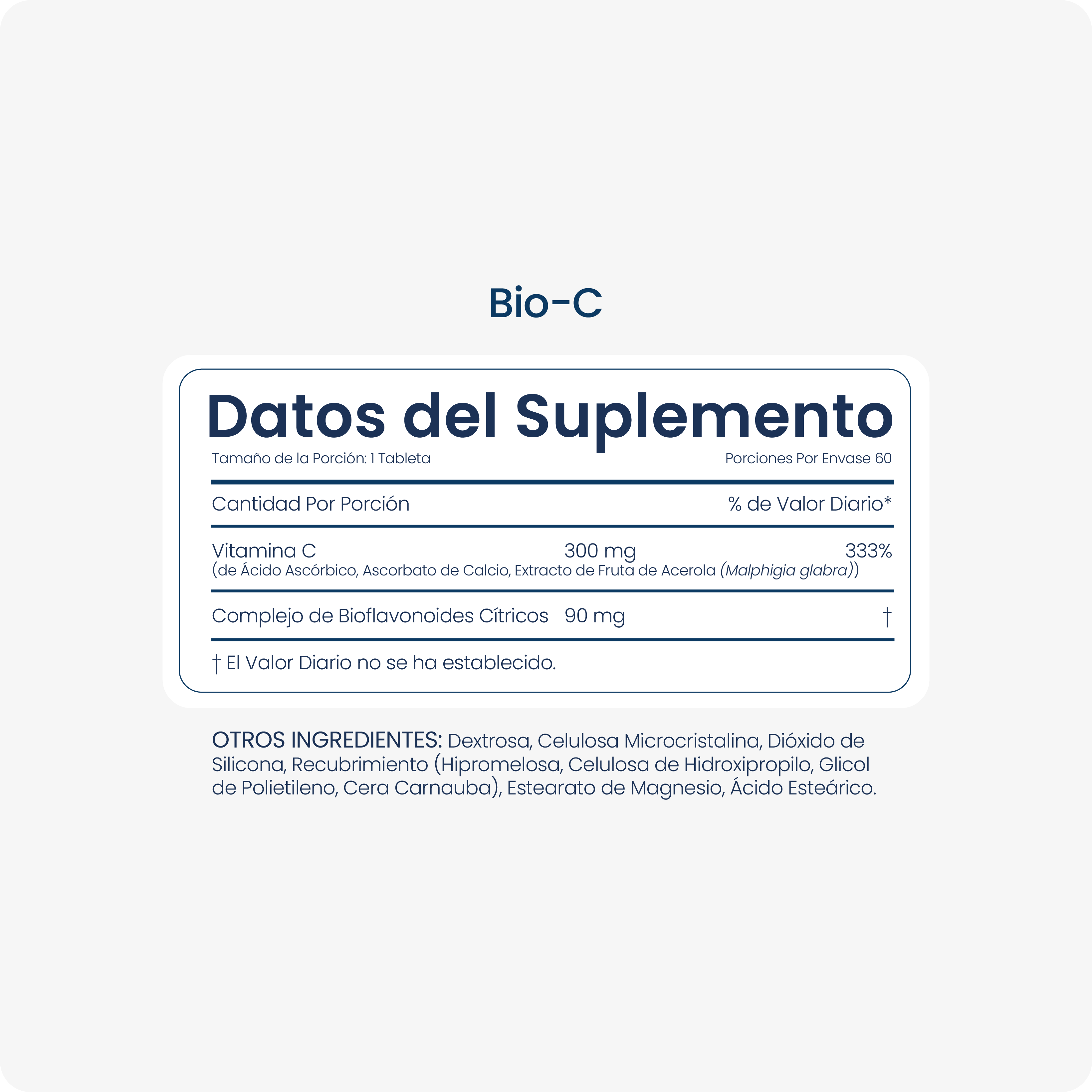 Bio-C | Información del suplemento