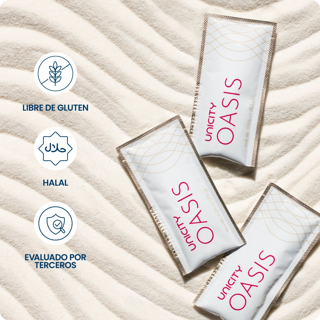 Utiliza las mejores vitaminas para la piel con Oasis | Unicity