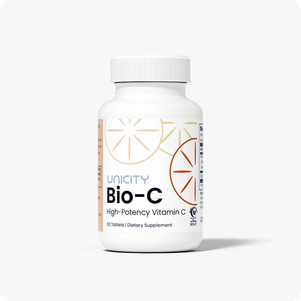 Unicity Bio-C high potency vitamin C supplement bottle for immune ...
